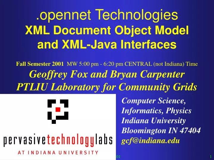 Ppt Opennet Technologies Xml Document Object Model And Xml Java Interfaces Powerpoint