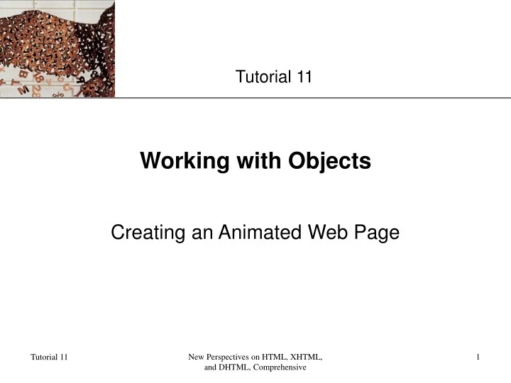 PPT - Working with Objects PowerPoint Presentation, free download - ID ...