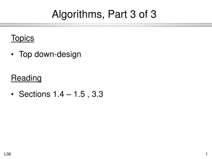 Ppt Algorithms Part 3 Of 3 Powerpoint Presentation Free Download 4074