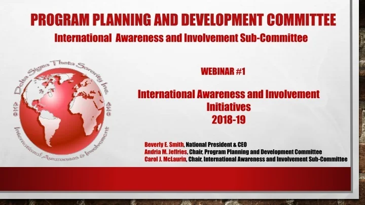 PPT - Program Planning and Development Committee PowerPoint ...