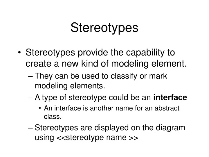 PPT - Stereotypes PowerPoint Presentation, free download - ID:9690657