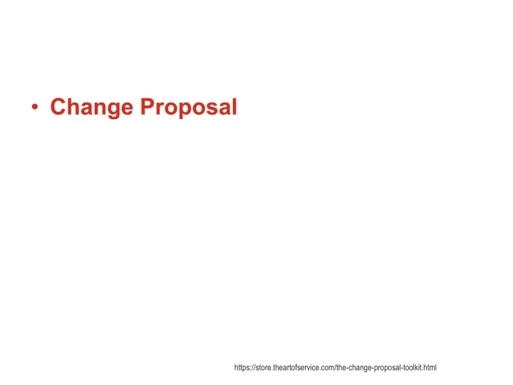 PPT - Change Proposal PowerPoint Presentation, free download - ID:9691615