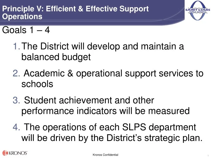 PPT - Principle V: Efficient & Effective Support Operations PowerPoint ...