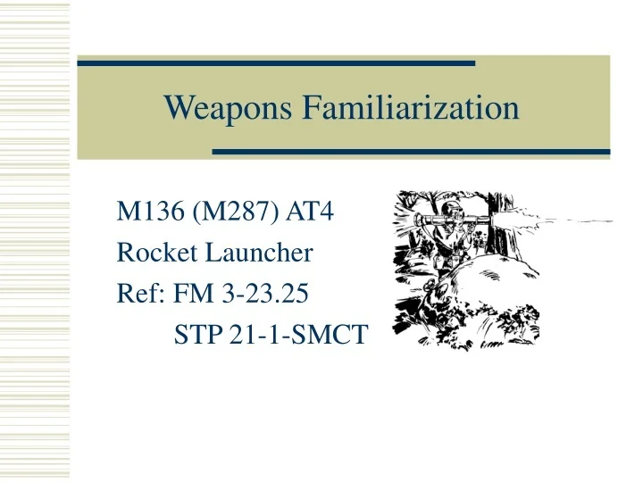 PPT - Weapons Familiarization PowerPoint Presentation, free download ...