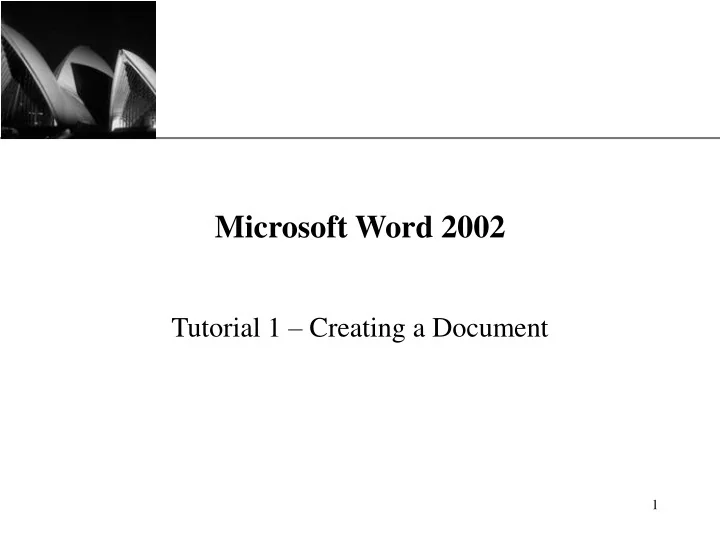 PPT - Microsoft Word 2002 PowerPoint Presentation, free download - ID ...
