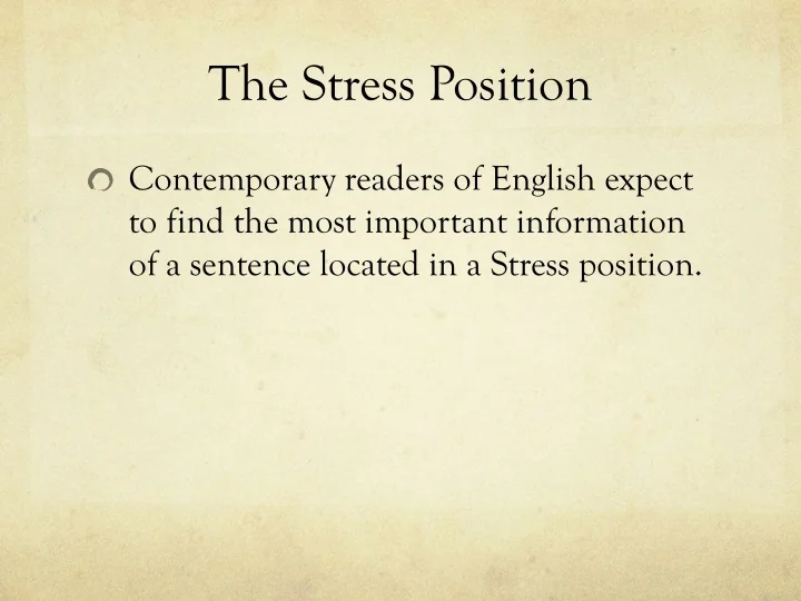 PPT - The Stress Position PowerPoint Presentation, free download - ID ...