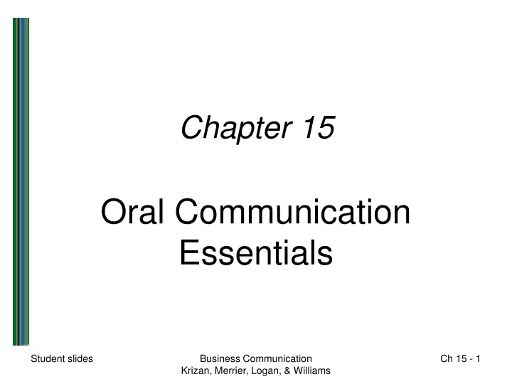 Ppt Chapter 15 Powerpoint Presentation Free Download Id 9705906