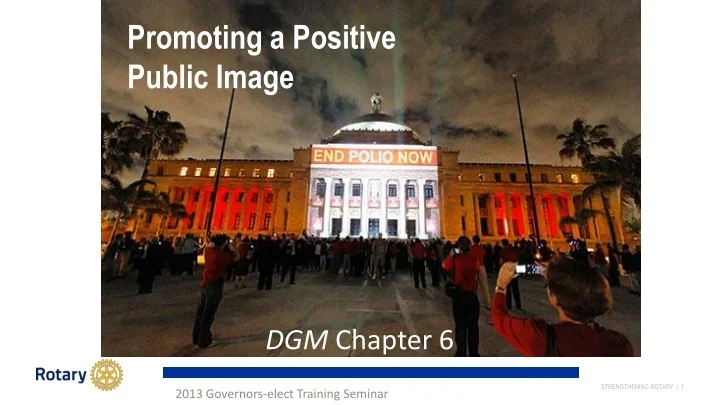 PPT - Promoting a Positive Public Image PowerPoint Presentation, free ...