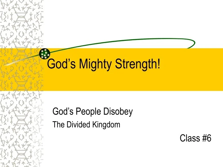 PPT - God’s Mighty Strength! PowerPoint Presentation, free download ...