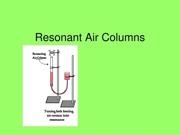 PPT - Resonant Air Columns PowerPoint Presentation, free download - ID ...