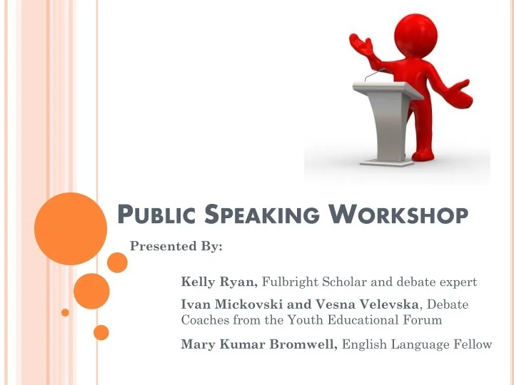 PPT - Public Speaking Workshop PowerPoint Presentation, free download ...