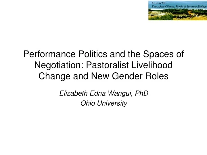 PPT - Elizabeth Edna Wangui, PhD Ohio University PowerPoint ...