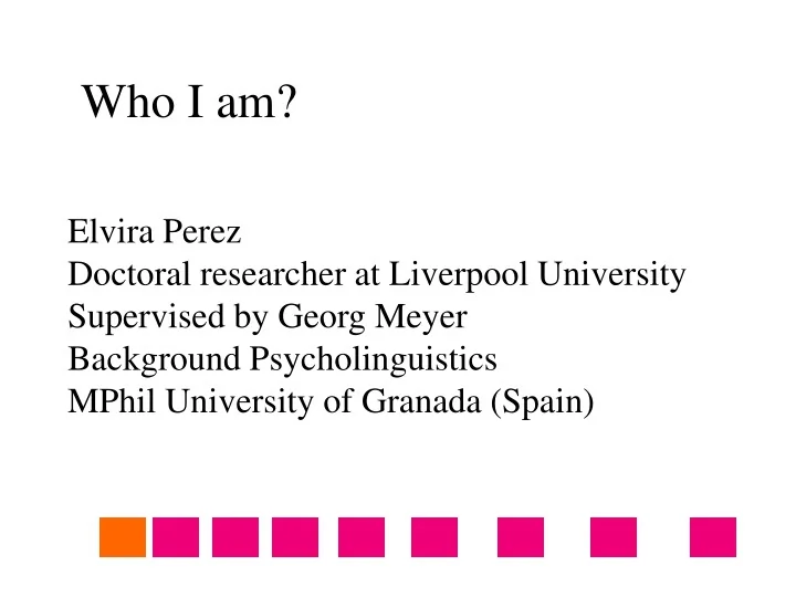 PPT - Who I am? PowerPoint Presentation, free download - ID:9710345