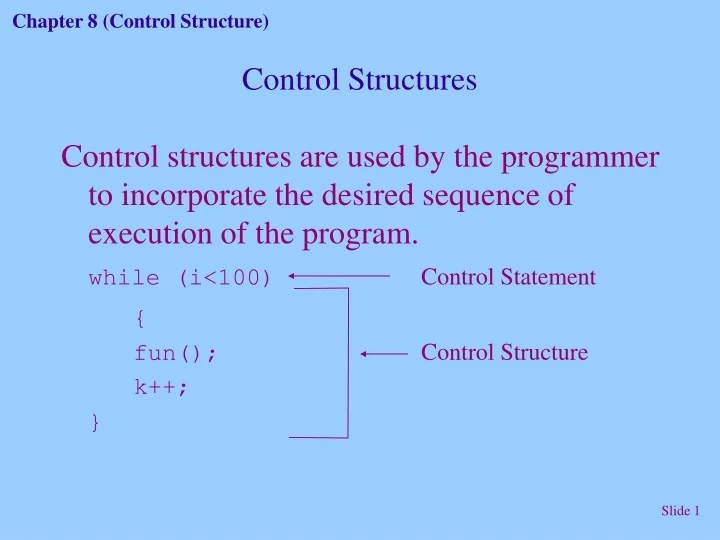 PPT - Control Structures PowerPoint Presentation, free download - ID ...