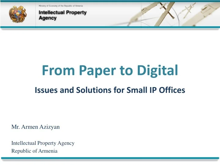 PPT - From Paper to Digital PowerPoint Presentation, free download - ID ...