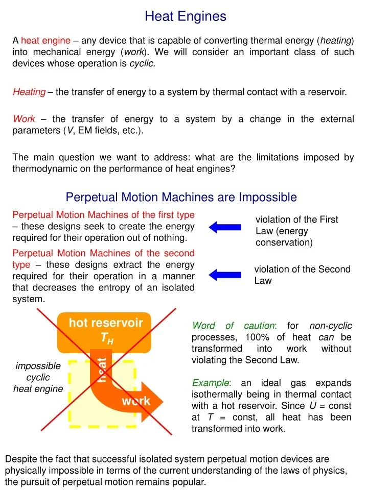 PPT - Heat Engines PowerPoint Presentation, free download - ID:9710700