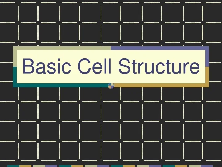 PPT - Basic Cell Structure PowerPoint Presentation, free download - ID ...
