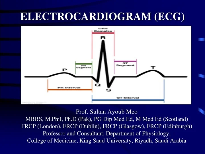 PPT - ELECTROCARDIOGRAM (ECG) PowerPoint Presentation, free download ...