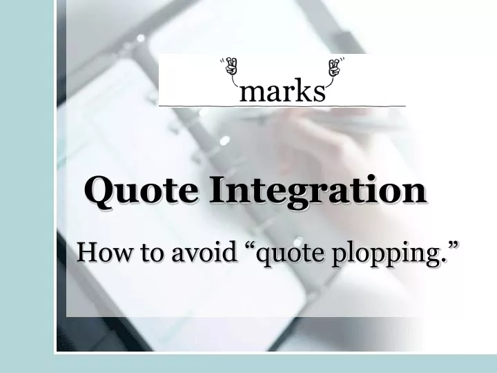 PPT - Quote Integration PowerPoint Presentation, free download - ID:9711046 PPT - Quote Integration PowerPoint Presentation, free download - ID:9711046