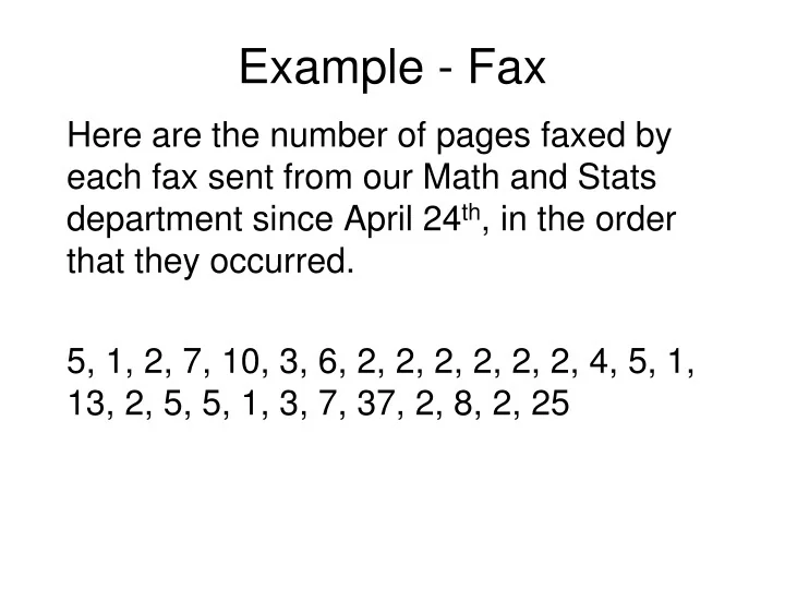 PPT - Example - Fax PowerPoint Presentation, free download - ID:9711715