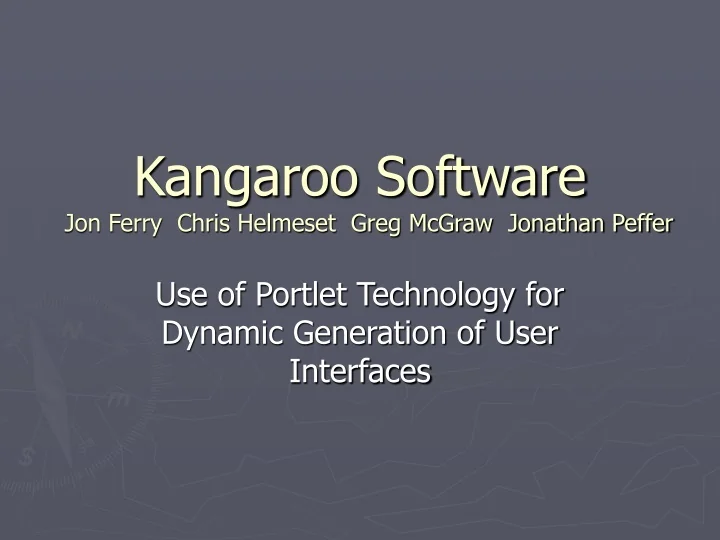 PPT - Kangaroo Software PowerPoint Presentation, free download - ID:9712297