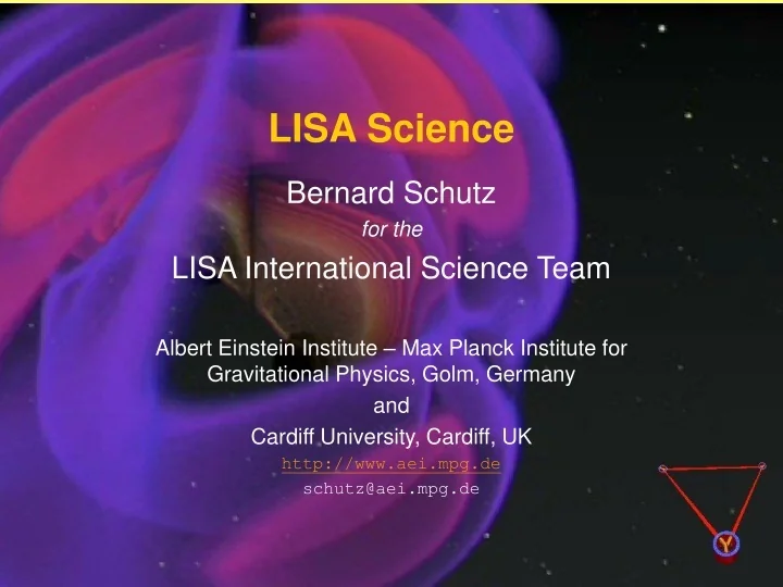 PPT - LISA Science PowerPoint Presentation, free download - ID:9713672