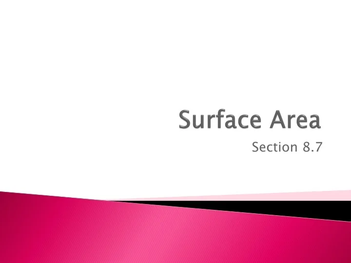 PPT - Surface Area PowerPoint Presentation, free download - ID:9713753