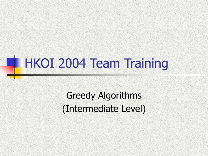 PPT - HKOI 2004 Team Training PowerPoint Presentation, free download ...