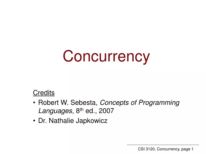 PPT - Concurrency PowerPoint Presentation, free download - ID:9715878 PPT - Concurrency PowerPoint Presentation, free download - ID:9715878