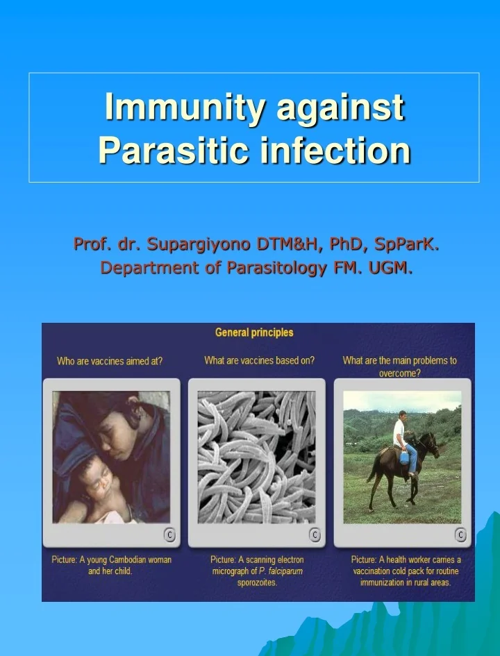 PPT - Immunity against Parasitic infection PowerPoint Presentation ...