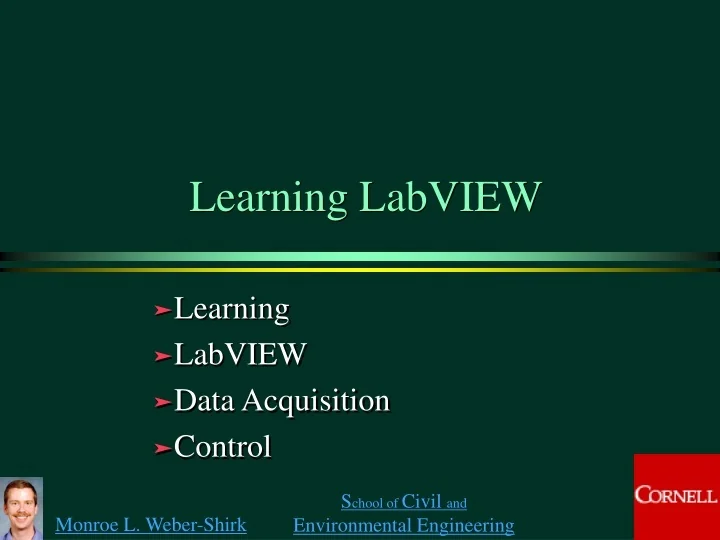 PPT - Learning LabVIEW PowerPoint Presentation, free download - ID:9718825