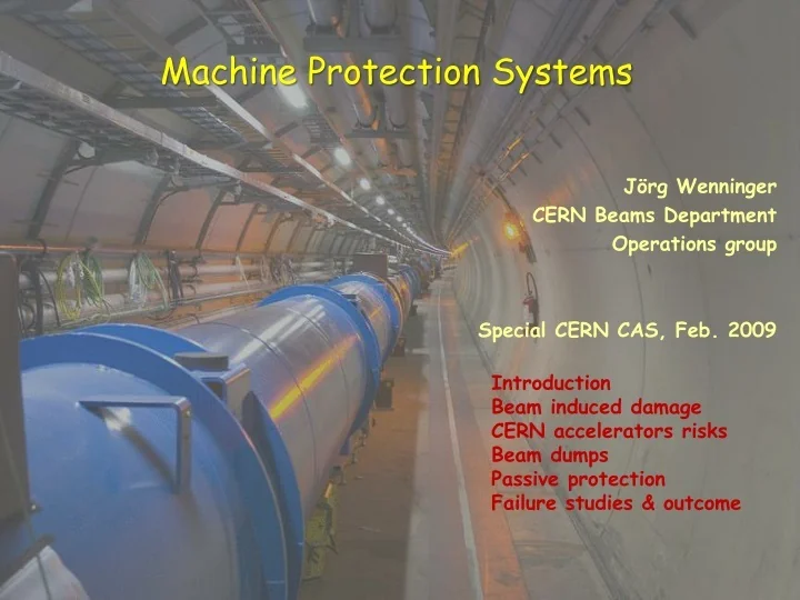 PPT - Machine Protection Systems PowerPoint Presentation, free download ...