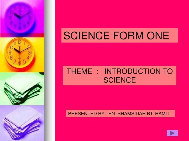 PPT - SCIENCE FORM ONE PowerPoint Presentation, free download - ID:9721299
