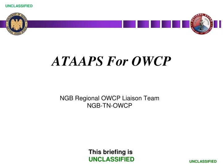 PPT - ATAAPS For OWCP PowerPoint Presentation, free download - ID:9722860