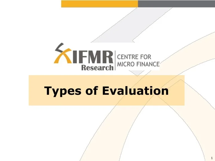 PPT - Types of Evaluation PowerPoint Presentation, free download - ID ...
