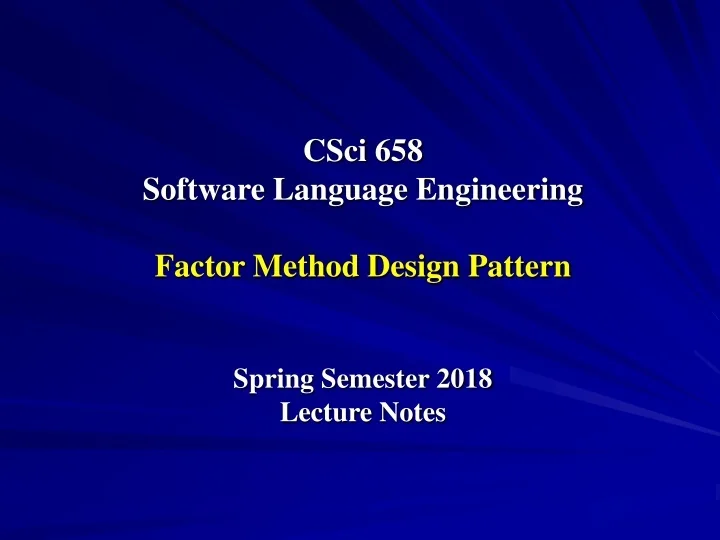 PPT - Factory Method Pattern PowerPoint Presentation, free download ...