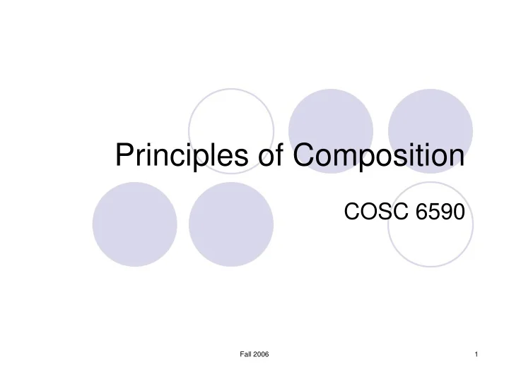 PPT - Principles of Composition PowerPoint Presentation, free download ...