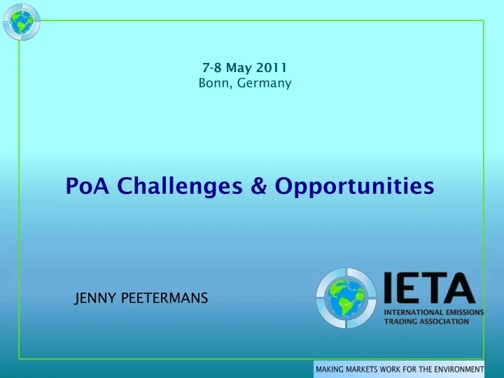PPT - PoA Challenges & Opportunities PowerPoint Presentation, free ...