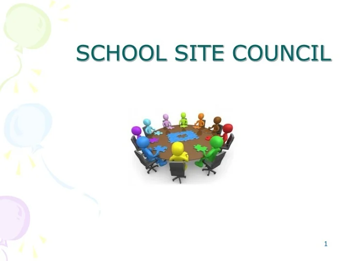 PPT - SCHOOL SITE COUNCIL PowerPoint Presentation, free download - ID ...