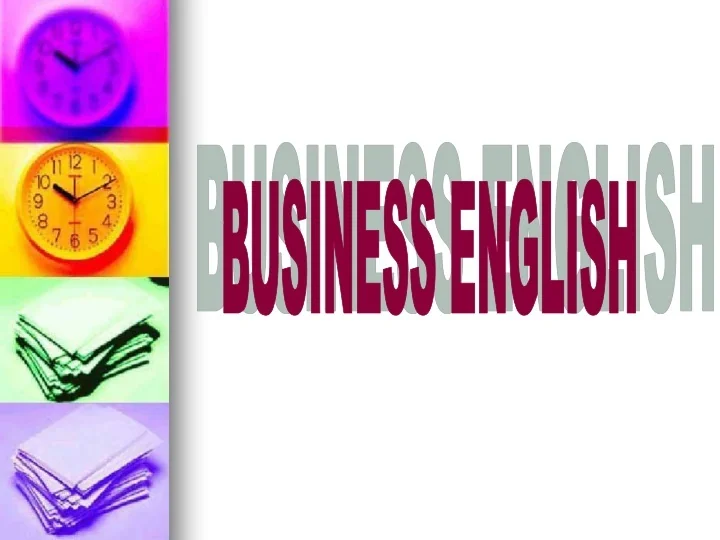 PPT - BUSINESS ENGLISH PowerPoint Presentation, free download - ID:9725888