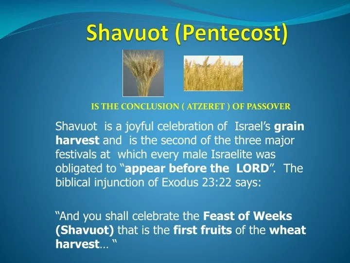 PPT - Shavuot (Pentecost) PowerPoint Presentation, free download - ID ...