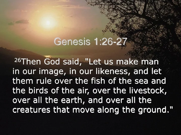 PPT - Genesis 1:26-27 PowerPoint Presentation, free download - ID:9726034