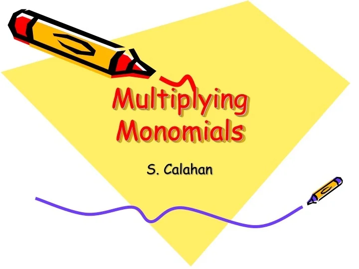 PPT - Multiplying Monomials PowerPoint Presentation, free download - ID ...