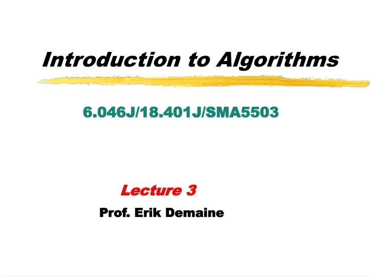 PPT - Introduction to Algorithms PowerPoint Presentation, free download ...