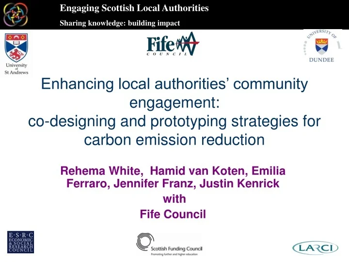 PPT - Rehema White, Hamid van Koten, Emilia Ferraro, Jennifer Franz ...