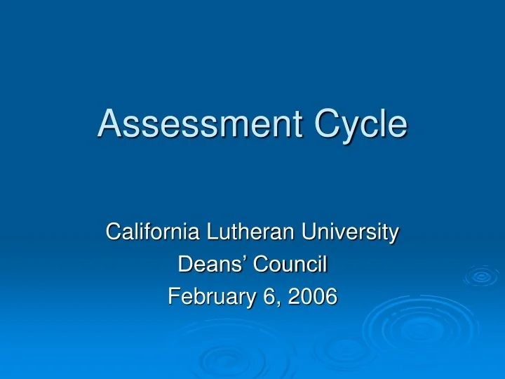 Ppt Assessment Cycle Powerpoint Presentation Free Download Id 9731245