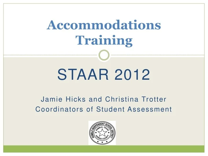 PPT - Accommodations Training PowerPoint Presentation, free download ...