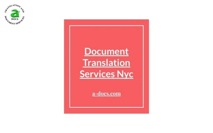 PPT - Document Translation Services NYC PowerPoint Presentation, free ...