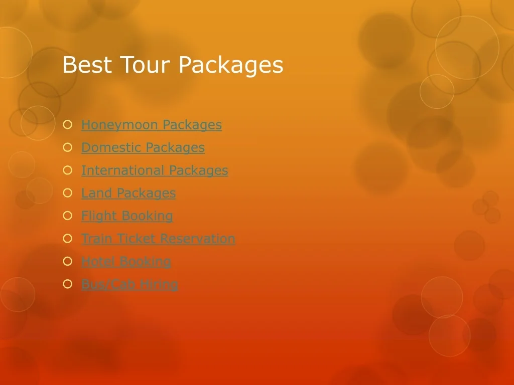 PPT - Best Offer's on Honeymoon Packages | My Travelcase Mohali ...