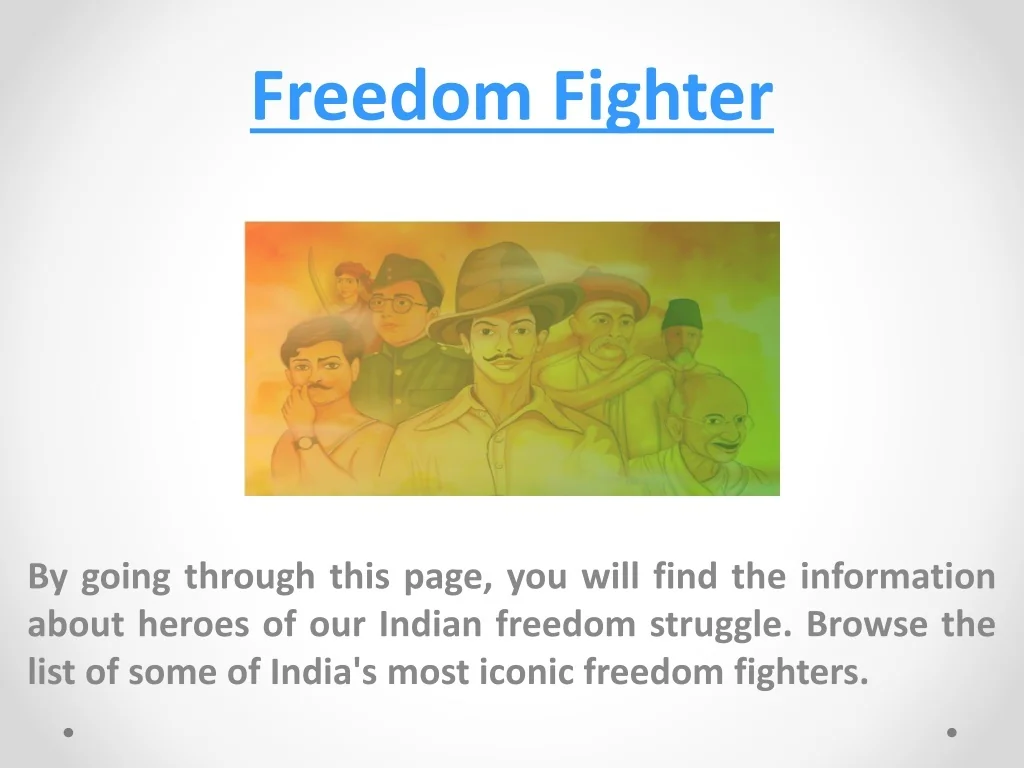 PPT - Patriotic Ministry | Museum Of Freedom Fighters ...